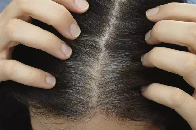 Massage for gray hair