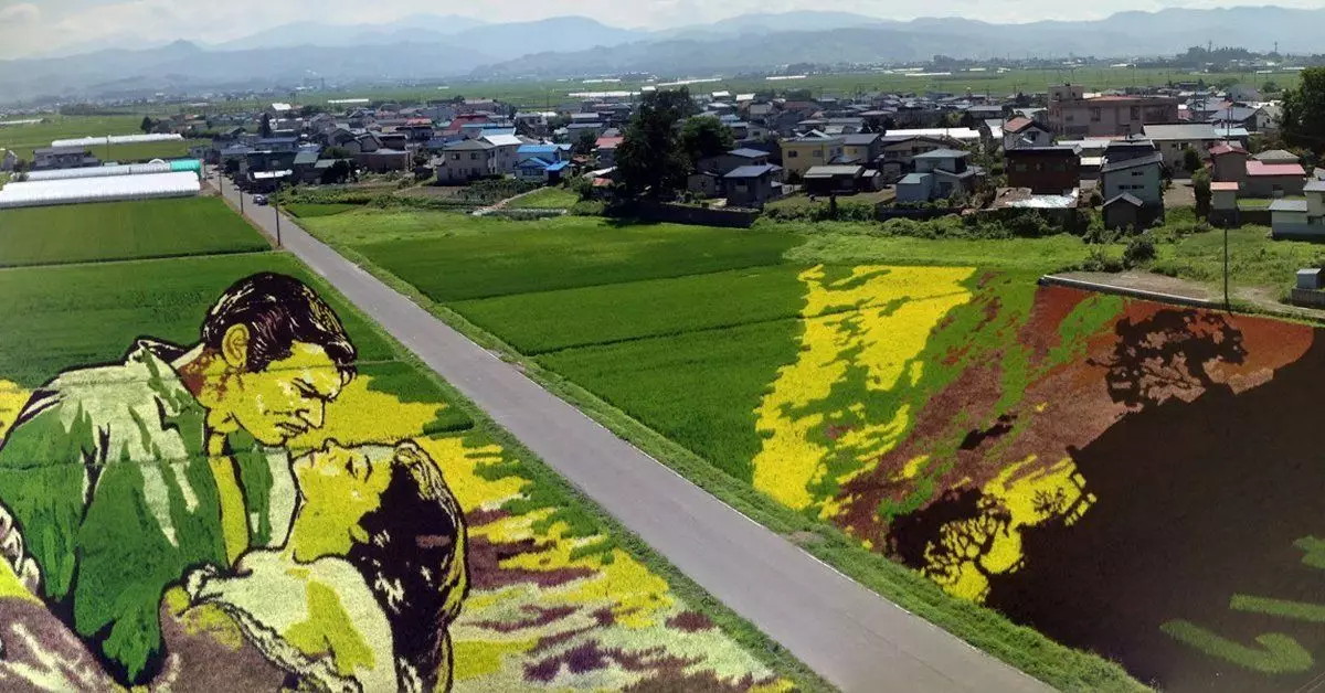 Art Tambo, or rice field like canvas