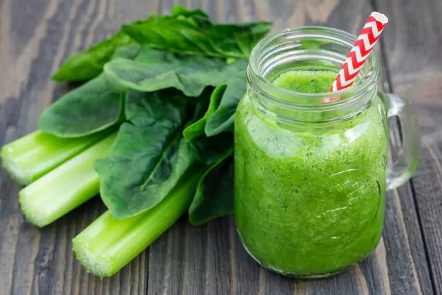 Smoothie de receitas de vegetação