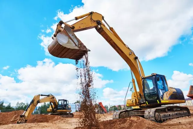 sand quarry.