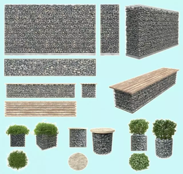 gabions هي أنواع مختلفة