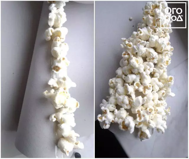 Kaip padaryti Kalėdų eglutę iš Popcorn