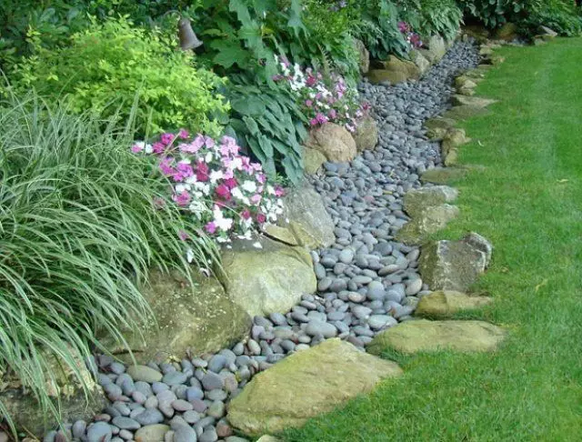 Mga Border para sa Flower and Lawn: 7 Classic Ideas. 1459_11