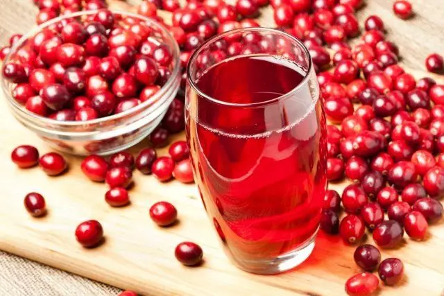 Cranberry-tinkturo, receptoj de tinkturoj, tinkturo + pri alkoholo,