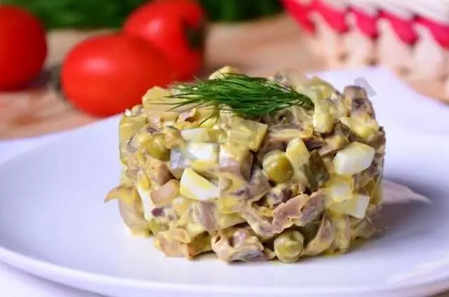 Vyann bèf Salad nouvèl ane a kè kontan