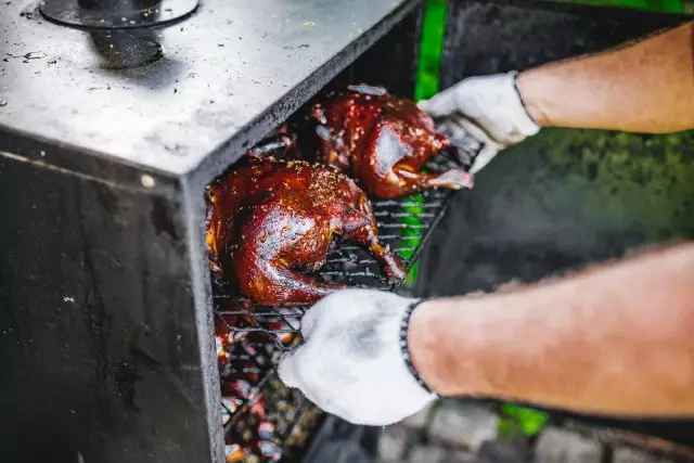 Homemade smoking.