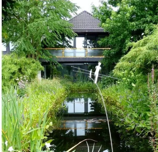 Composición en el jardín.