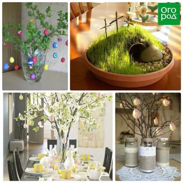 7 idees Com decorar la casa a la Pasqua amb les teves pròpies mans 221_19
