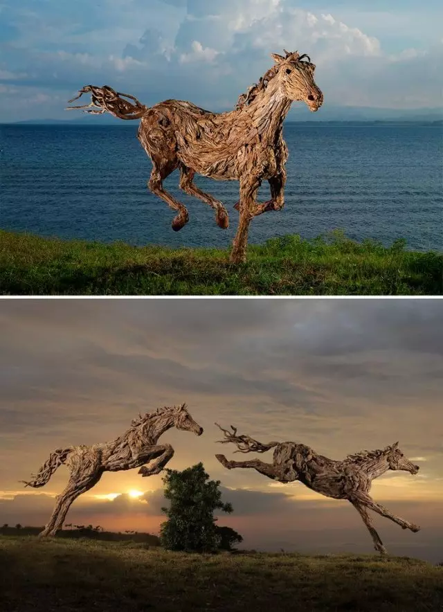 Belles escultures de fusta increïbles