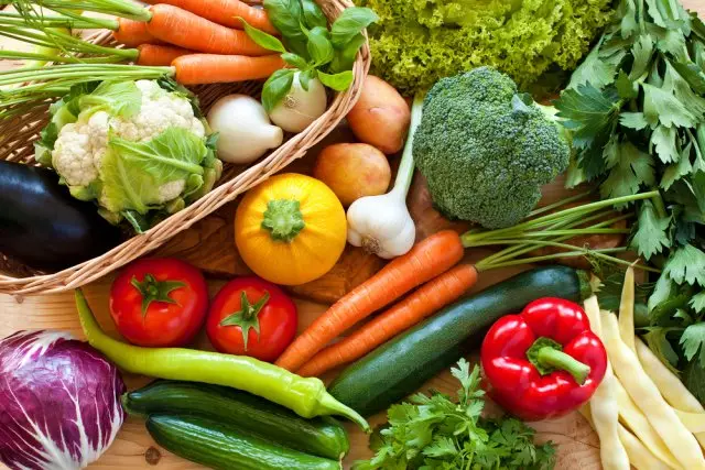Froitas e verduras en nutrición
