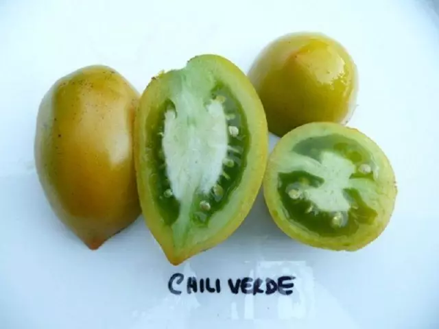 Giống chile verde.