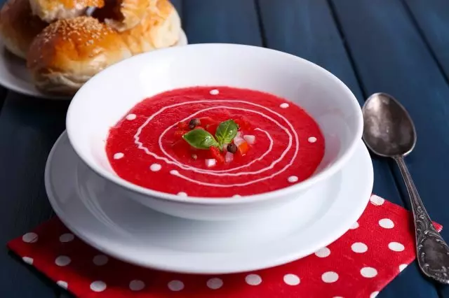 Gaspacho frèt tomat soup resèt