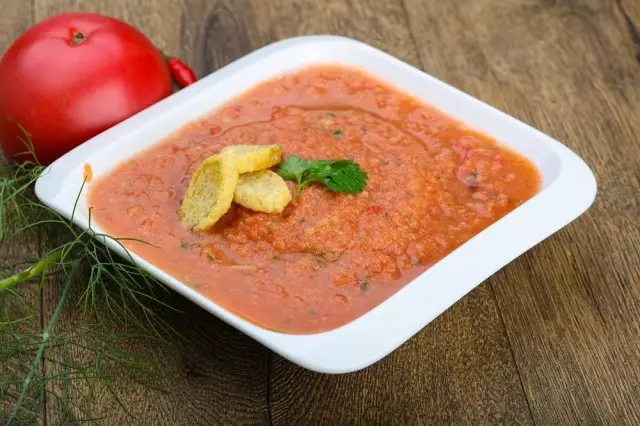 Gaspacho frèt tomat soup resèt