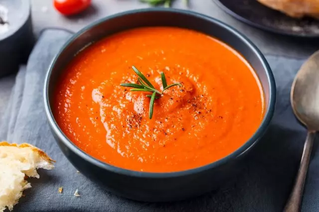 Gaspacho frèt tomat soup resèt