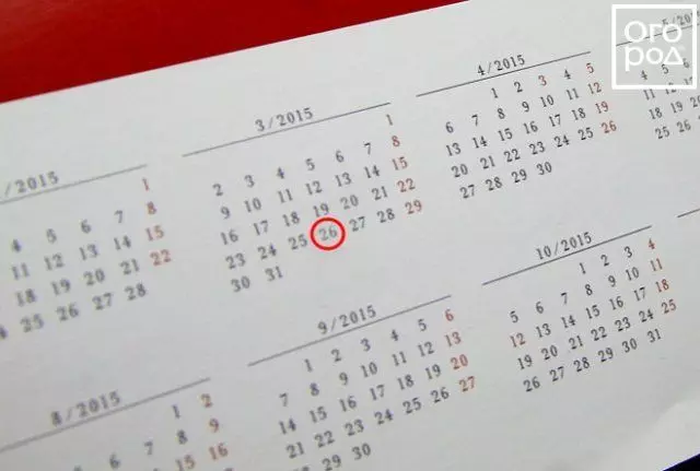 O calendario.