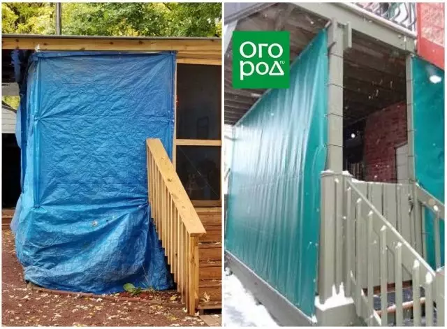 Veranda üçün tarpaulin