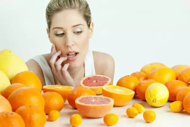 Excés de vitamina C.