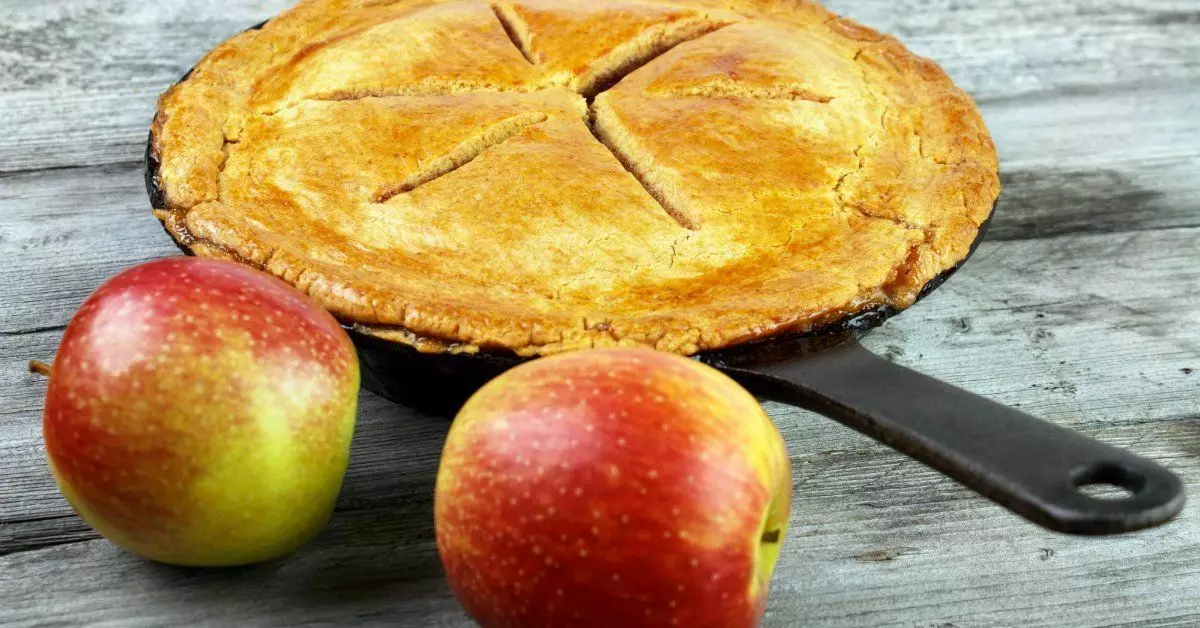 Beschte Varietéite vu Baken Äppel (Foto beschreift)