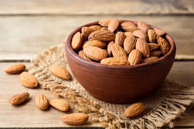 Almonds in a bowl