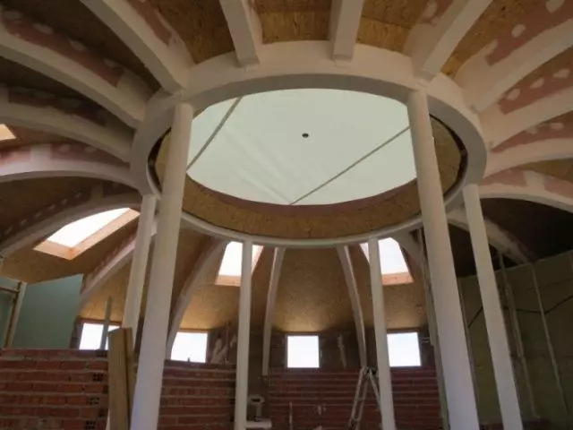 Frame of a residential dome