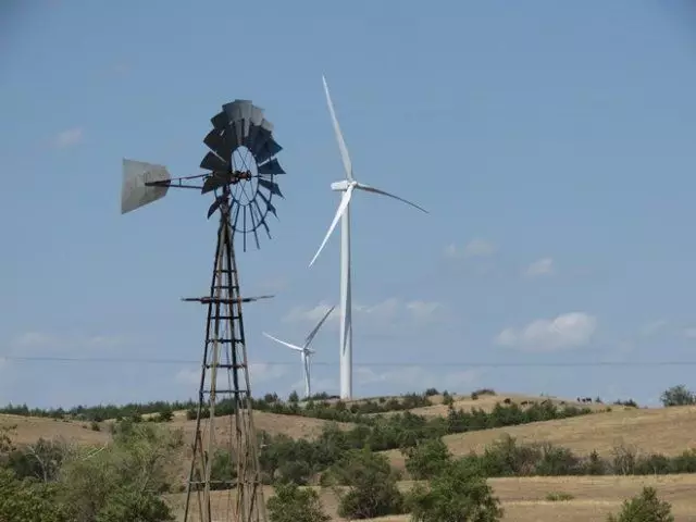 Instalação do vento passado e futuro