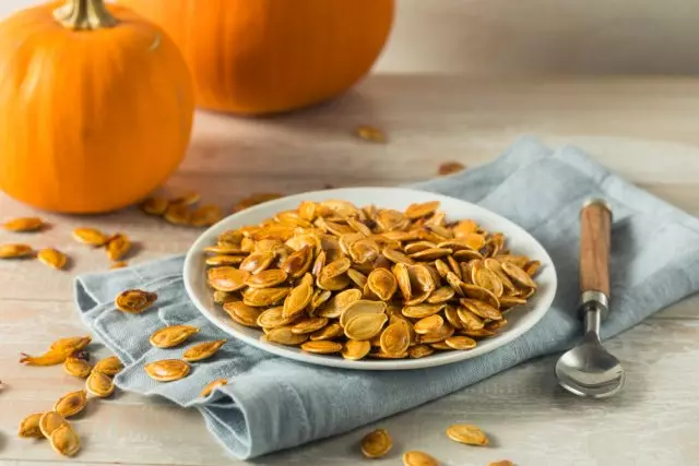 Pumpkin seeds photo