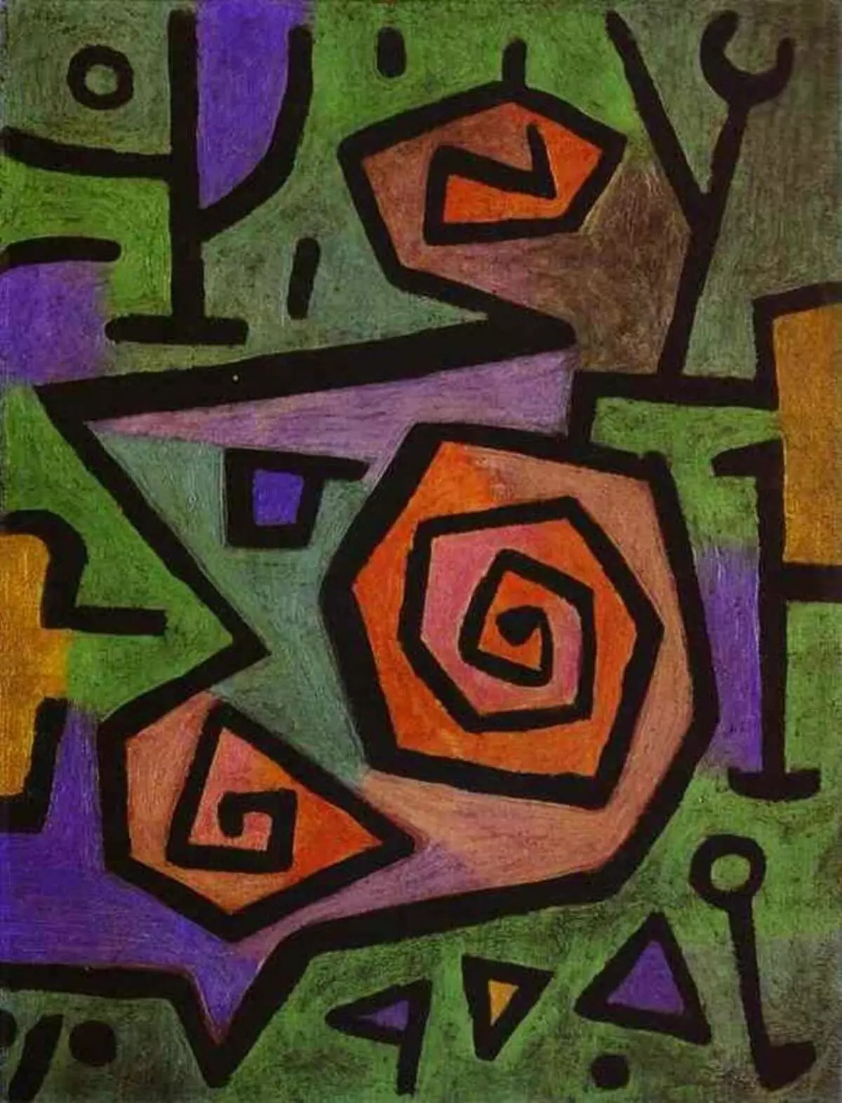 Heroiske roser. P. Klee.