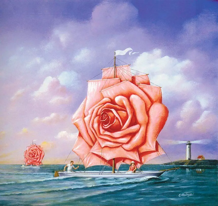Flor de rosa. R. Olbinsky.